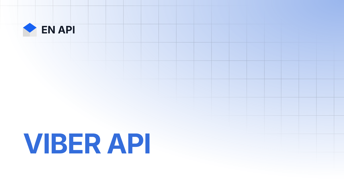 VIBER API | EN API